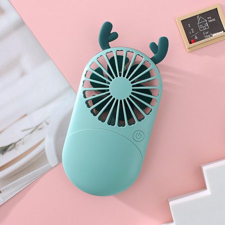 Mini Fan Lamp Mirror Makeup Usb Hand Fan Rechargeable Lady Portable ...