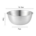 2Pcs Stainless Steel Mixing Bowls Small Thicker Stainless Steel Flat ...