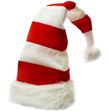 HTAIGUO Christmas Hats - Candy Holiday Theme Hats - Santa Hats (Red and ...