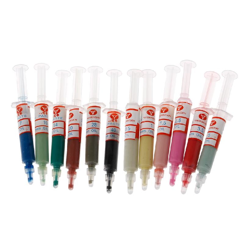 12 Piece Lapping Paste 1500 to 80000 Grit, Lapping Compound Kit for ...