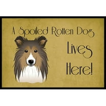 Sheltie Spoiled Dog Lives Here Door Mat - Walmart.com