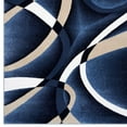 Luxe Weavers Navy Modern Abstract Area Rug 8x11 Geometric Living Room ...