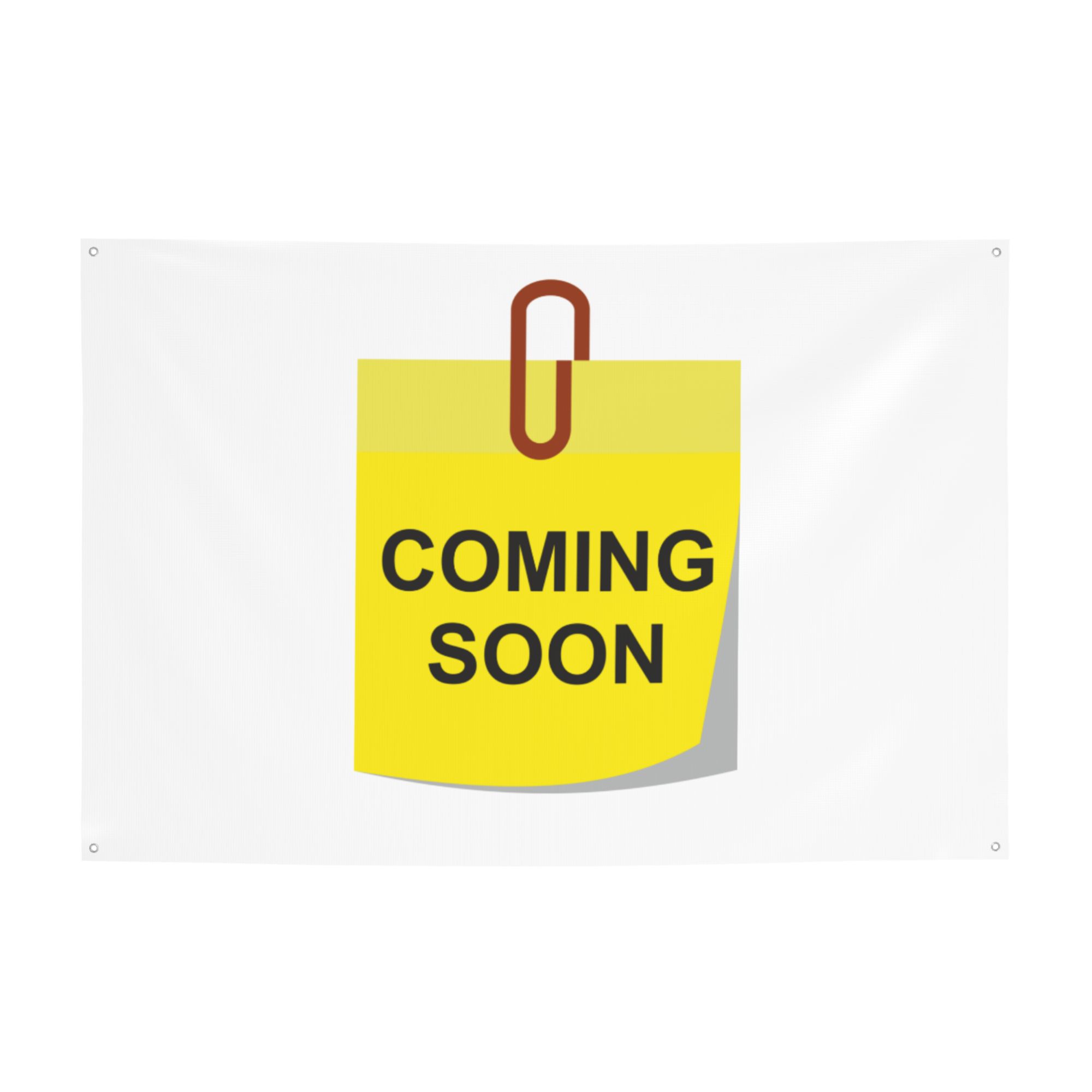 DouZhe Coming Soon Symbol Sign Banner, Opening Sign Tag Hanging Banners ...