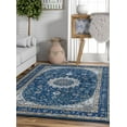 Well Woven Djemila Medallion Blue Vintage Persian Floral Oriental Area ...