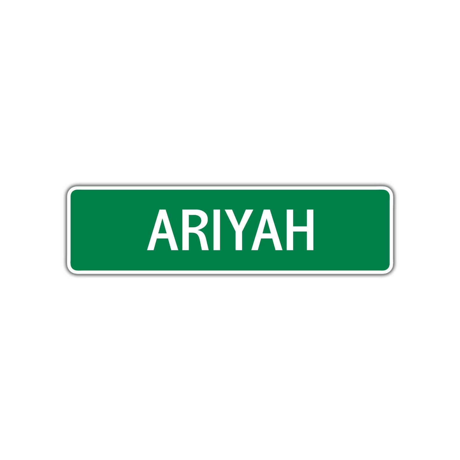 Ariyah Girls Children Indoor Outdoor Unique Name Letter Printed Label ...