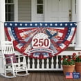 250 Semiquincentennial Patriotic Bunting Flag – 1776–2026 Porch Swag ...