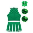 Aiihoo Women Schoolgirls Cheerleading Uniform Adult Crop Top Cheer ...