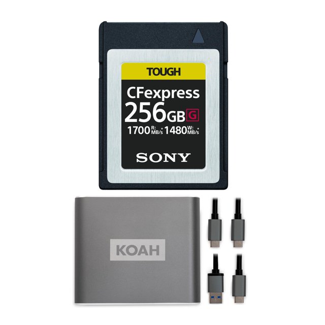 Sony 256GB TOUGH CEB-G Series CFexpress Type B Card and Reader Bundle ...