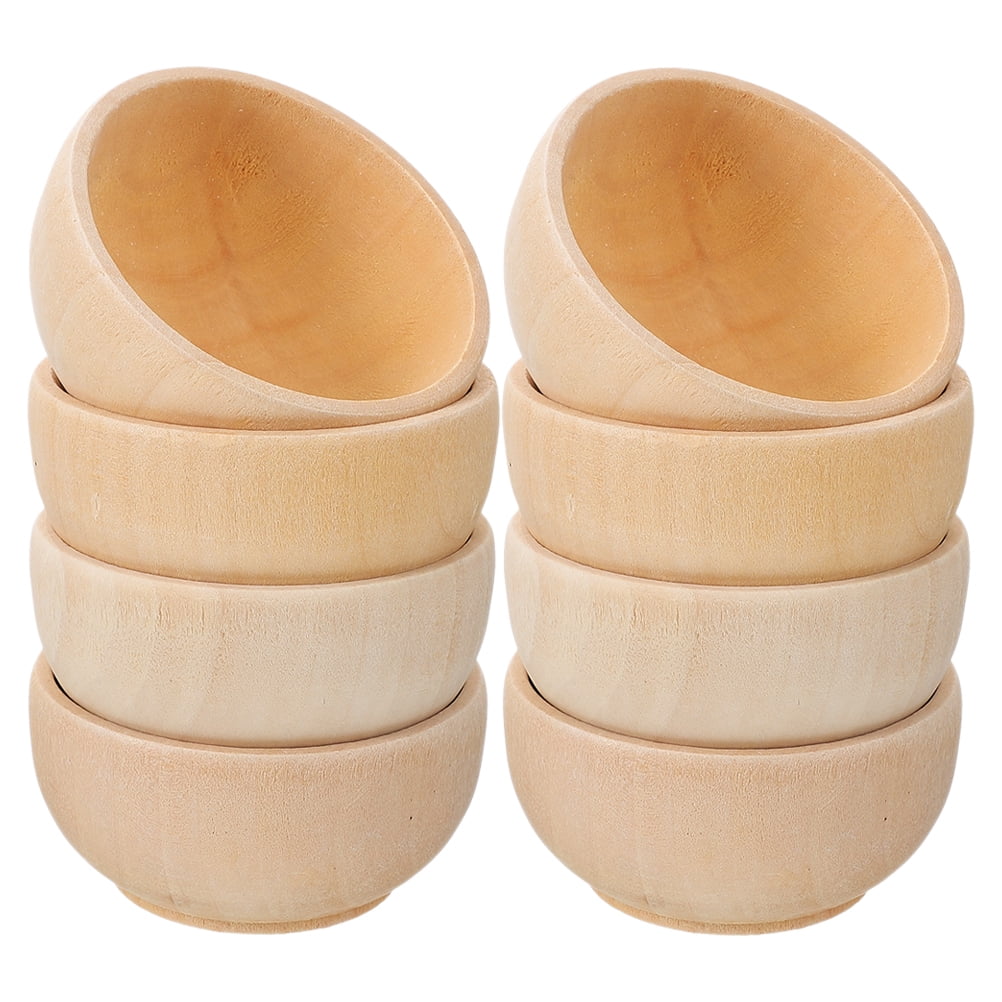 Click here for Alvinma 8pcs Mini Wooden Bowl Miniature Wood Bowl... prices