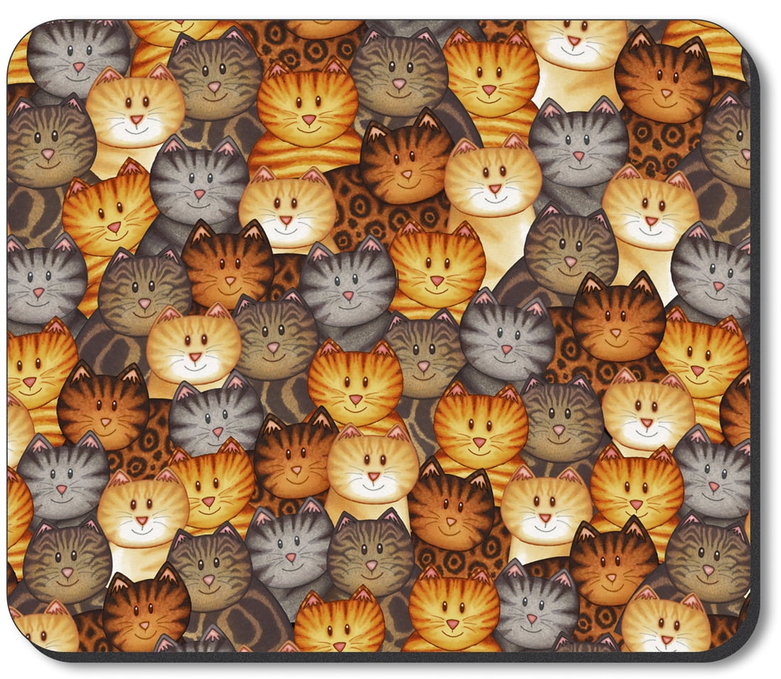 Art Plates Mouse Pad - Cat Faces - Walmart.com