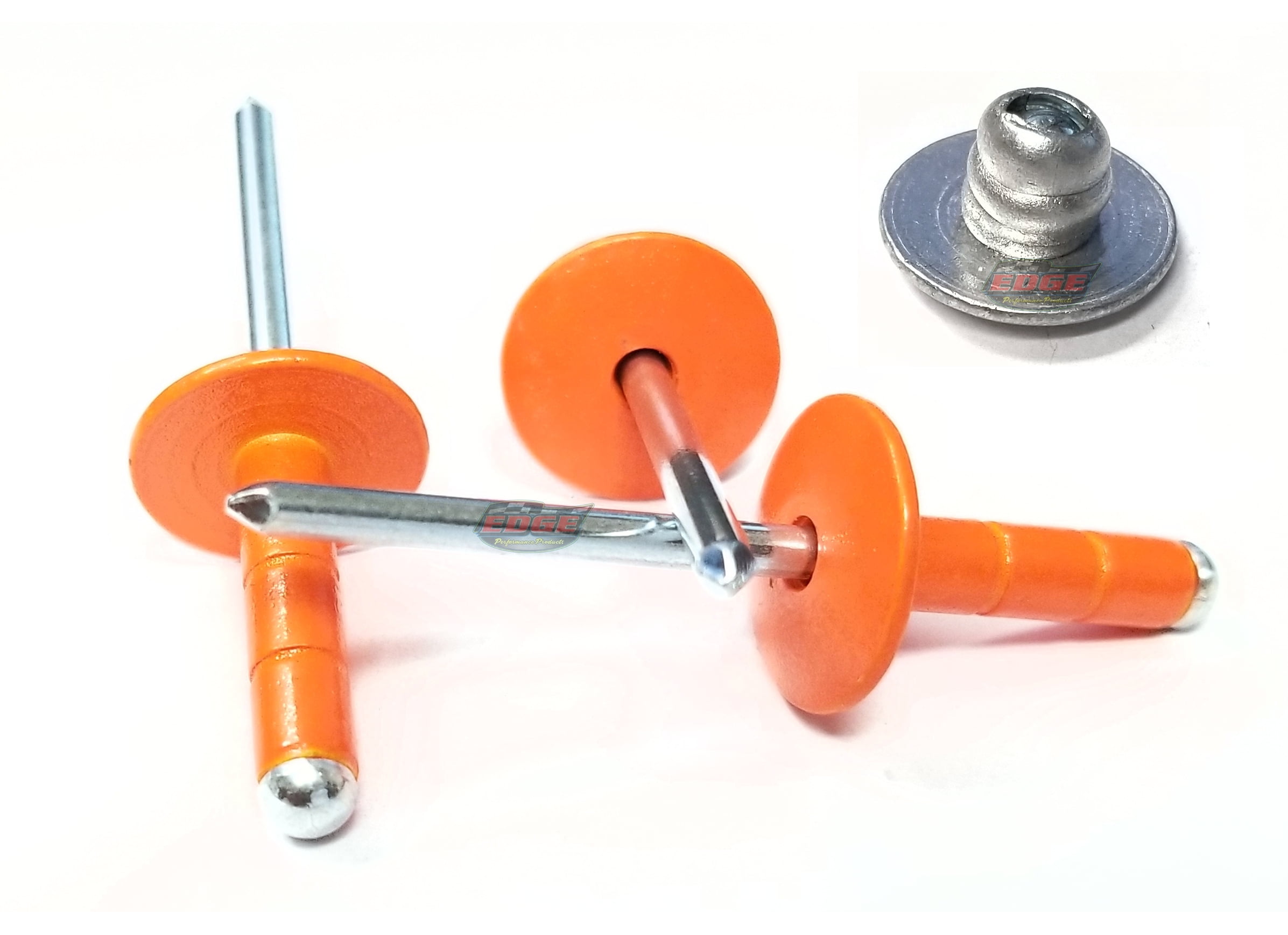 Orange 3/16" Aluminum Large Head with Steel Mandrel Multi Grip Pop ...