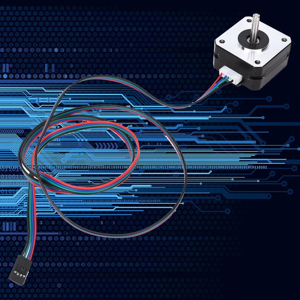 Piezas de máquina de extrusión, motor paso a paso Nema 17, fases, motor ...