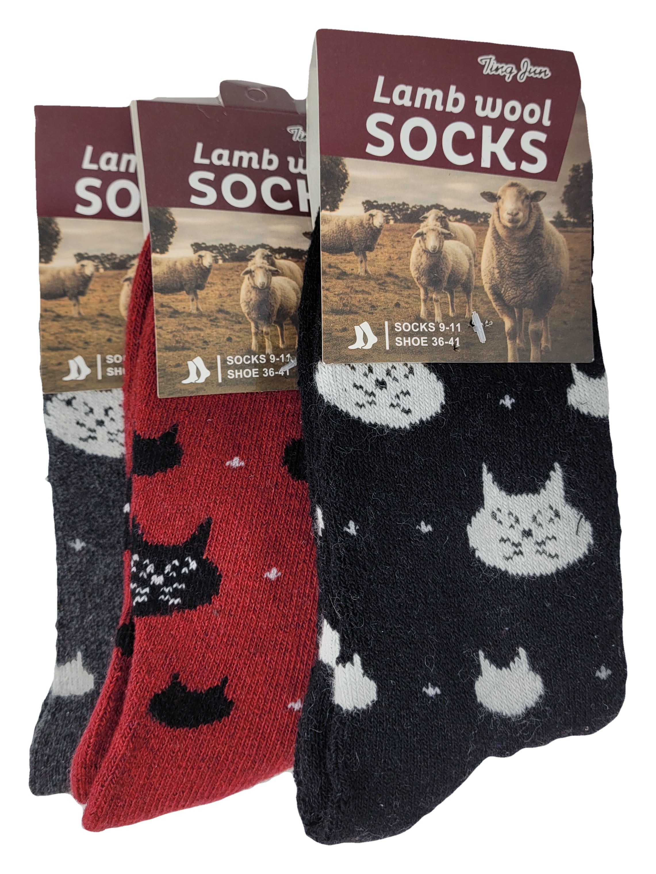 Women's Lamb Wool Crew Socks, Thermal Warm Cozy Soft, Comfortable ...