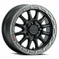Raceline Alpha 15" Wheels Bk +25mm 37" MotoRally Tires Polaris RZR ...