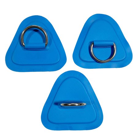 4 Pieces D Rings Patch for PVC Inflatable Patch D Rings for Boat Patch ...