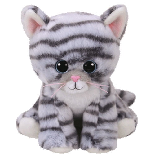 TY Beanie Baby - MILLIE the Grey Tabby Cat (6 inch) - Walmart.com ...