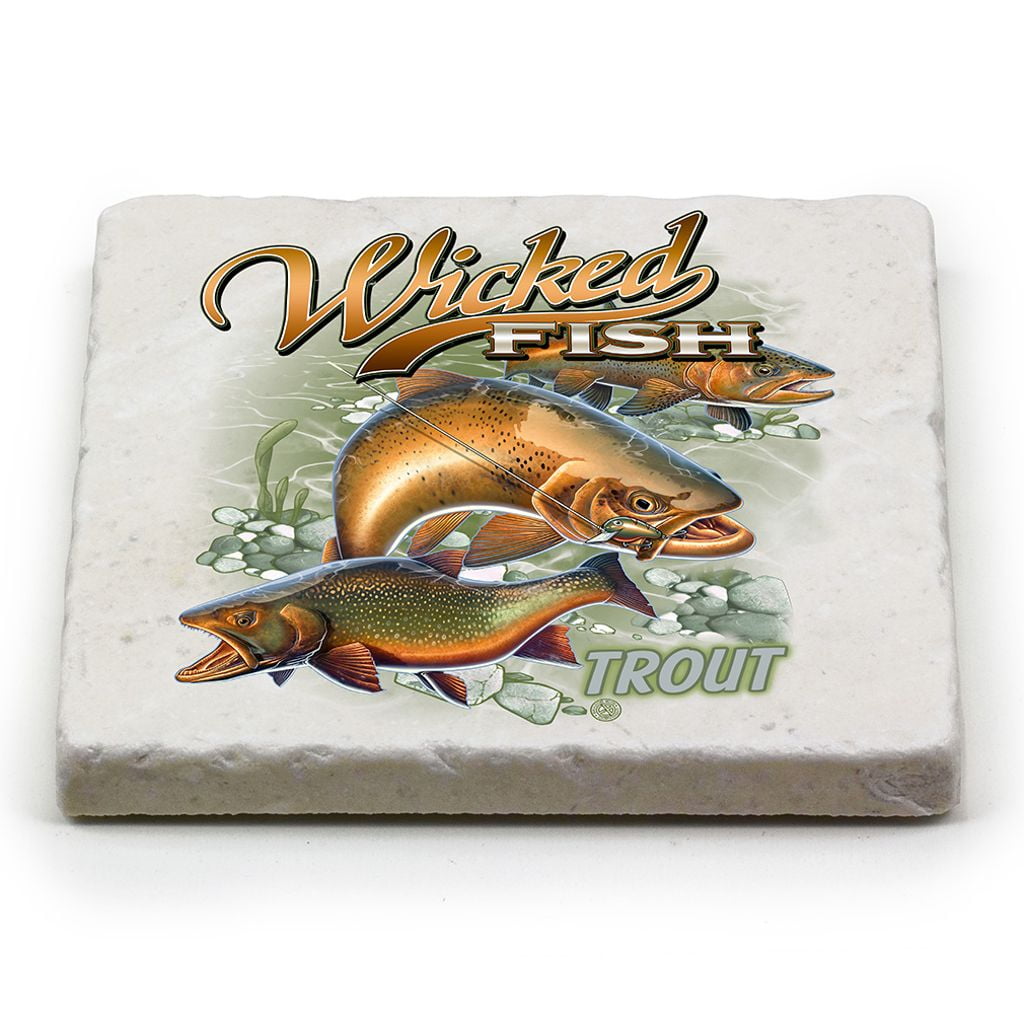 Erazorbits WICKED FISH TROUT Ivory Coaster - Walmart.com