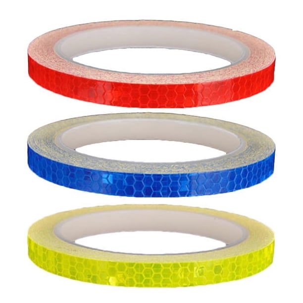 Reflective Stickers for Bike 3pcs Assorted Color Plastic Body ...