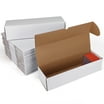 50 Pack Kraft Packaging 7x5x4 White Shipping Boxes, Recyclable ...