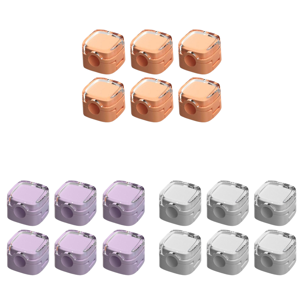 Clips Magnéticos para Cables Gestión Ajustable Color Naranja 6 Uds ...
