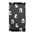 Cat Drinking Water Pattern Door Curtain Sheer Privacy Light Filtering ...