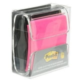 "Post-it Notes Dispenser Organizer, 3"" x 3"", Black Base Clear Top ...