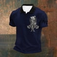CONZONE Men's Polo Shirt Short Sleeve Casual Polo Shirt for Men Norse ...