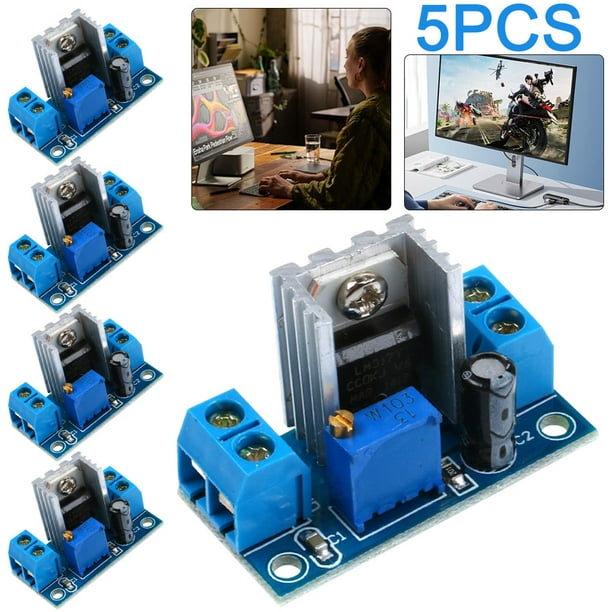 Placa alimentación regulada ajustable LM317 convertidor CC-DC módulo reductor regulador voltaje ...