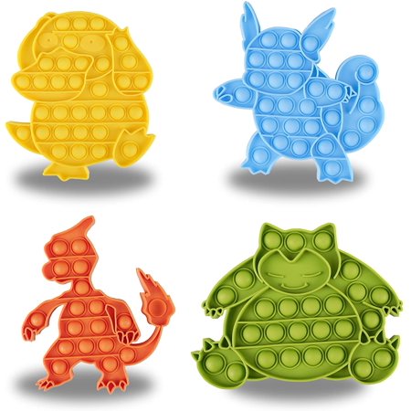 4 Packs Pop Poop Fidget Toy, Animal Sensory Anxiety Stress Relief ...