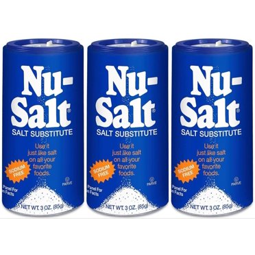 Nu-Salt Sodium-Free Salt Substitute, 3 Oz - Ideal for Table Use ...