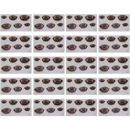 Eye Stickers Temporary Tattoo Horror Eyeball Decal for Masquerade Party ...