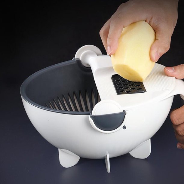 Rotation Vegetable Basket Rice Basket Fruit Bowl Fruit Tray Storage ...