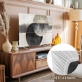 Abstract Art TV Dust Cover 24 Inch, Mottled Geometric Moon Black Gold ...