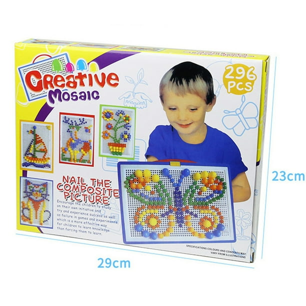 296 PCS Coloré Champignon Ongles Pegboard Puzzle Ensemble Champignon ... 296 PCS Coloré Champignon Ongles Pegboard Puzzle Ensemble Champignon ...