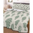 Marine Life Quilts Bedding Set Full Size Vintage Ocean Green Fish ...