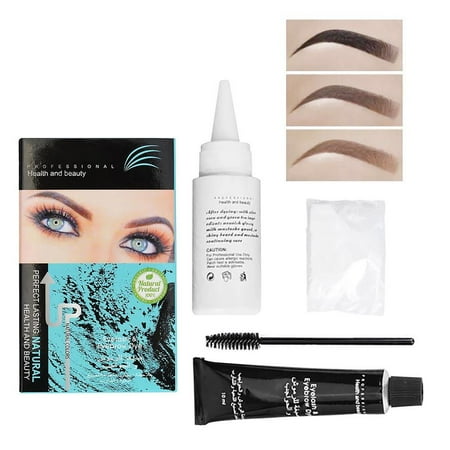Eyebrow Dye Kit Eyebrow Dye And Brush Black Eyebrow Color Set With ...