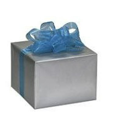 Metallic Silver Elegant Glossy Solid Color Gift Wrap Wrapping 16ft Roll ...