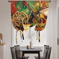 Classic Musical Instrument Tie Up Curtains for Window, Insulated ...