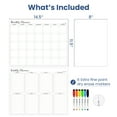 Clever Clean Calendar Set, Dry Erase Monthly and Weekly Planner ...