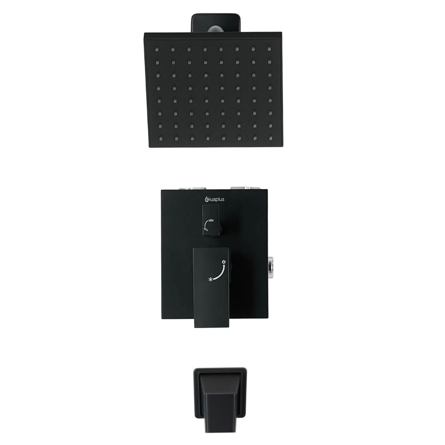 Click here for Akuaplus Matte Black 3-Way Diverter Pressure Balan... prices
