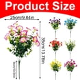 Artificial Flowers for Outdoors – UV Resistant Morning Glory, Realistic ...