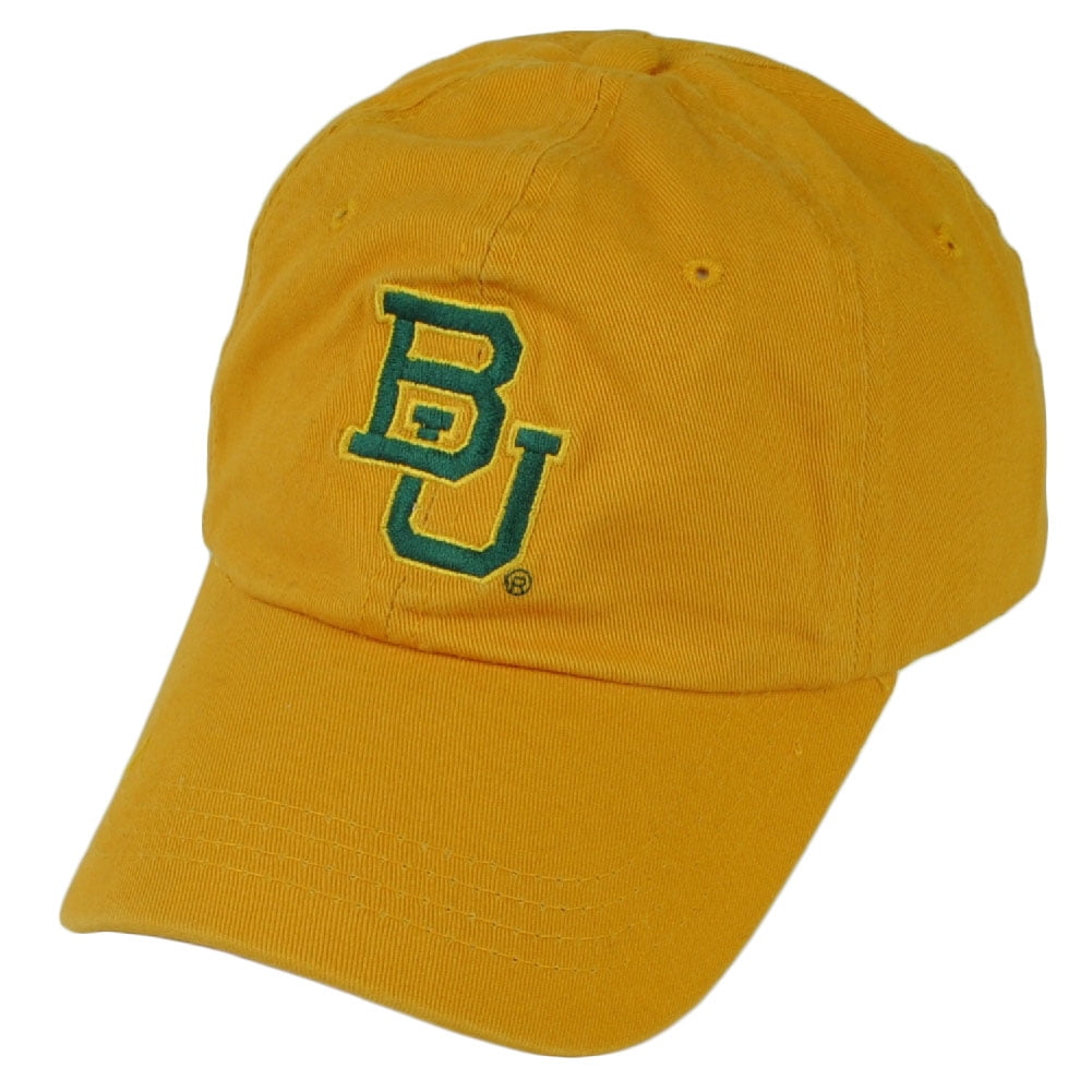 NCAA Baylor Bears Sun Buckle Hat Cap Relaxed Yellow BU Sports ...