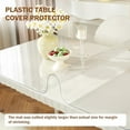 Clear Table Cover Protector 16 x 24 Inch, 1.5mm Thick Plastic Table ...