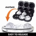 3 Rose & 3 Diamond Silicone Ice Mold Set - Large Ice Cube Tray for ...