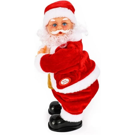 Electric swing hip Santa, musical Santa toy battery powered singing and ...
