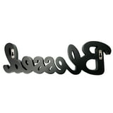 Blessed Black Wooden Cut-Out Wall and Tabletop Decor, Block Letters ...