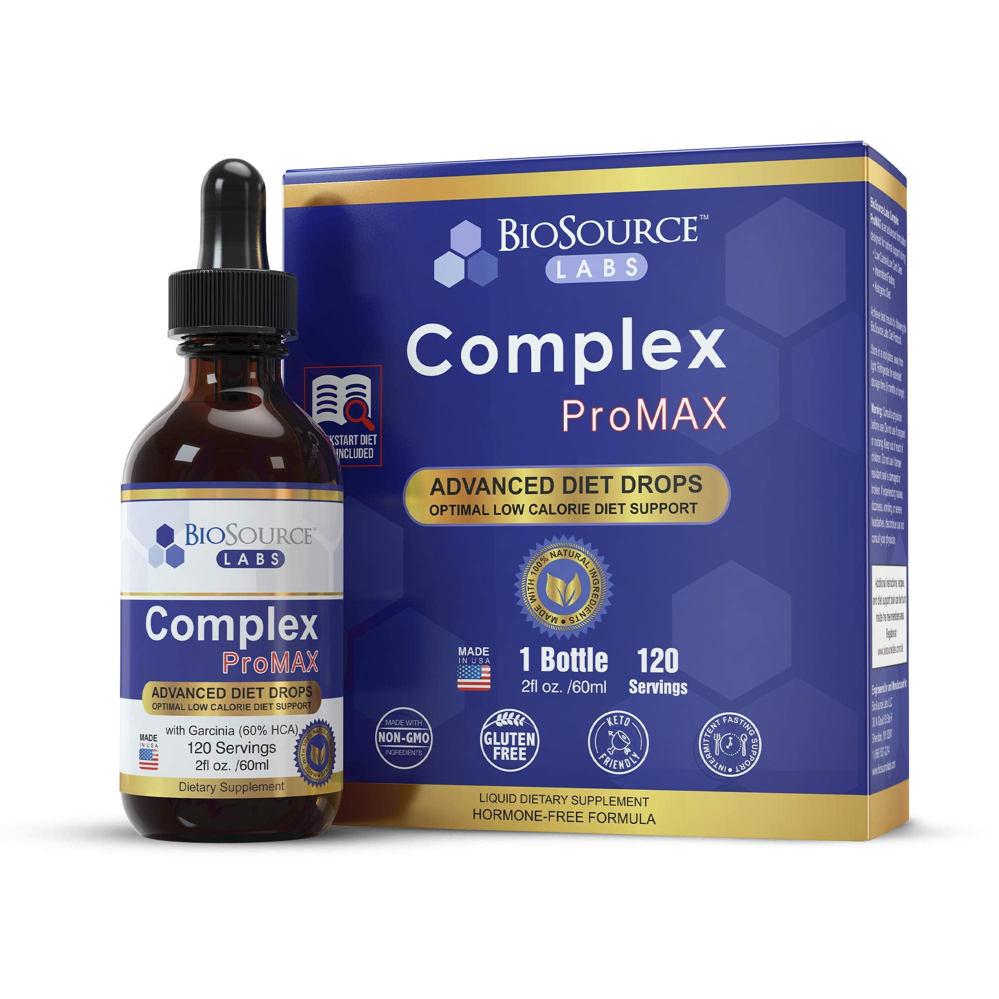 Buy BioSource Labs Complex ProMAX Premium Diet Drops (1 x 2 oz Bottle ...