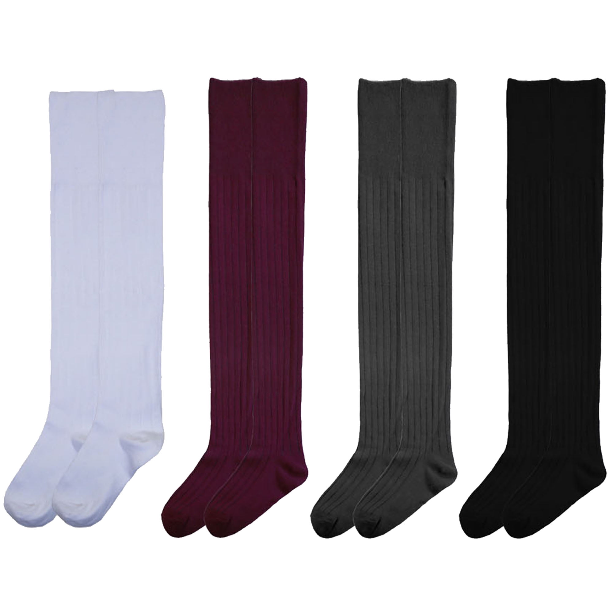 Basico Women's Cotton Over the Knee High Socks - Walmart.com