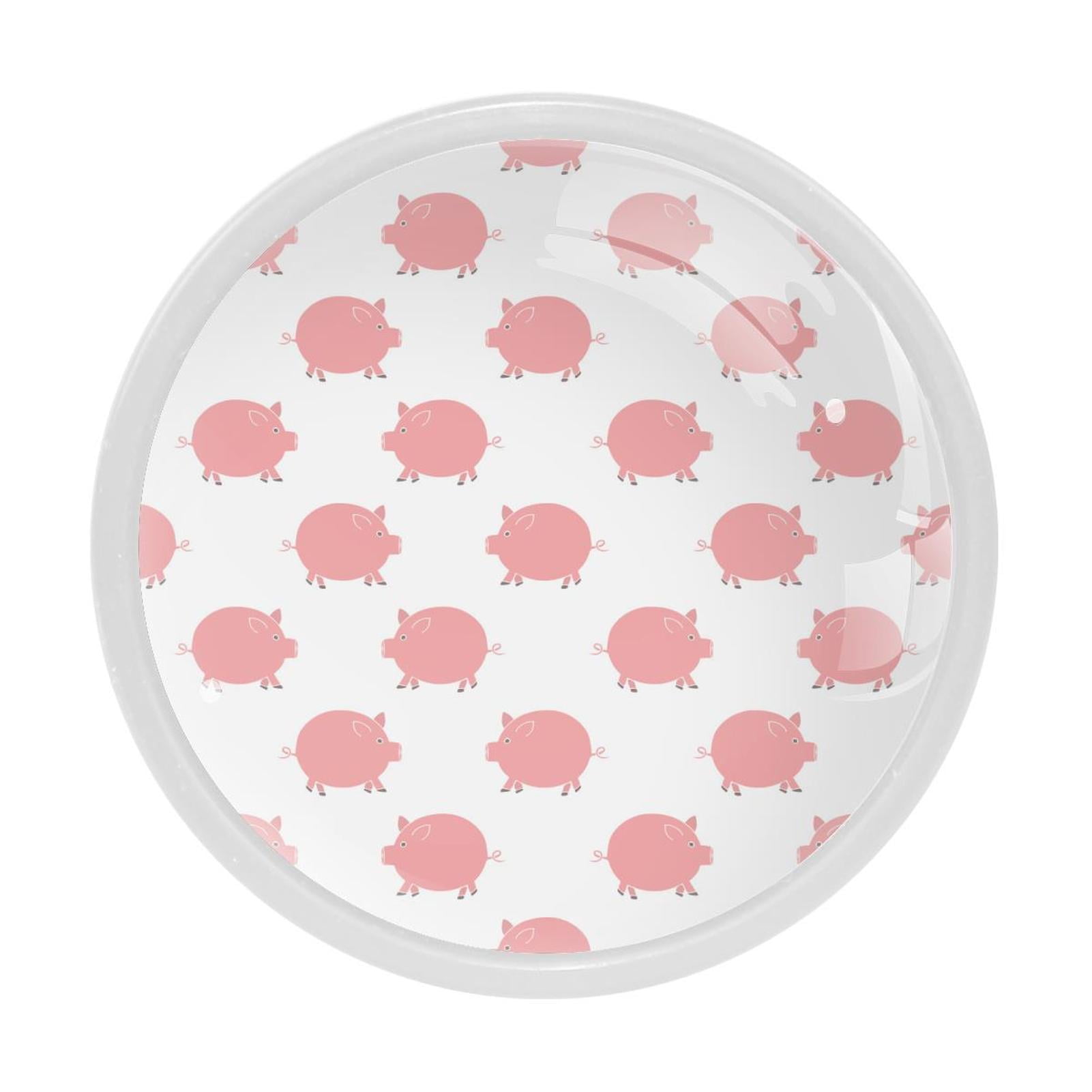 4 Pcs Cute Mini Pink Pig Knobs for Kitchen Cabinet Cupboard Dresser ...