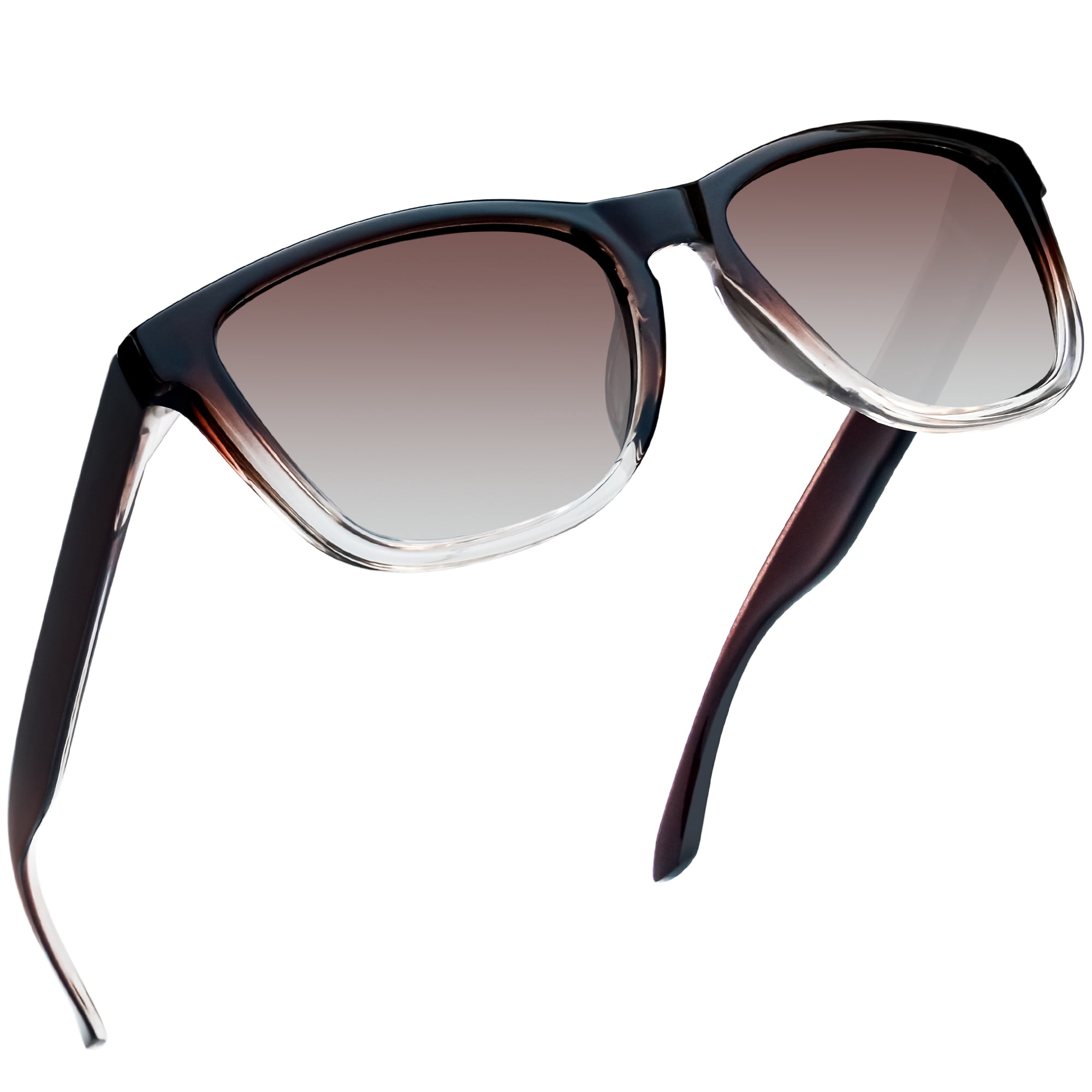 Joopin Trendy Rectangle Sunglasses for Women Men Gradient Brown Sun ...